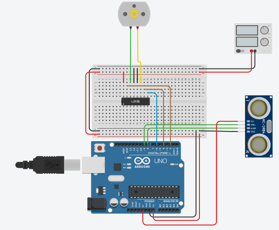 Commande Moteur Par Ultrason Arduino Tinkercad Par Simonguillois Page 1 Openclassrooms